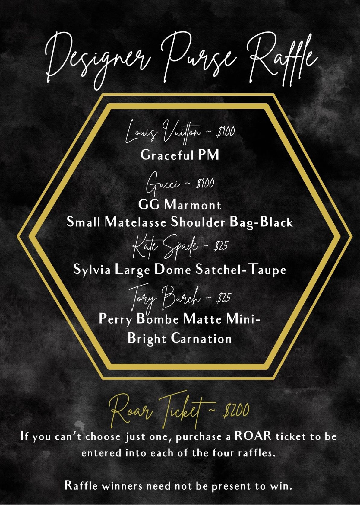 Designer Purse Raffle